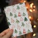 Watercolor Christmas Tree Seamless Pattern, Festive Holiday Digital ...