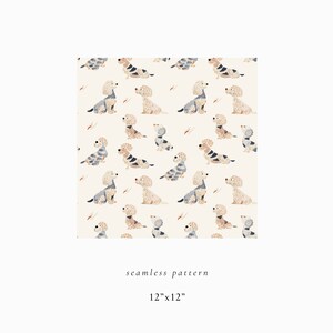 Dogs Seamless Pattern, Funny Dog Digital Paper, Quirky Dog, Dog Lovers ...