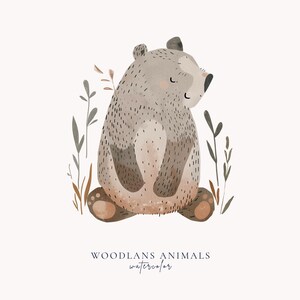 Watercolor Woodland Animals Clipart, Forest Friends Clip Art, Cute Fall ...