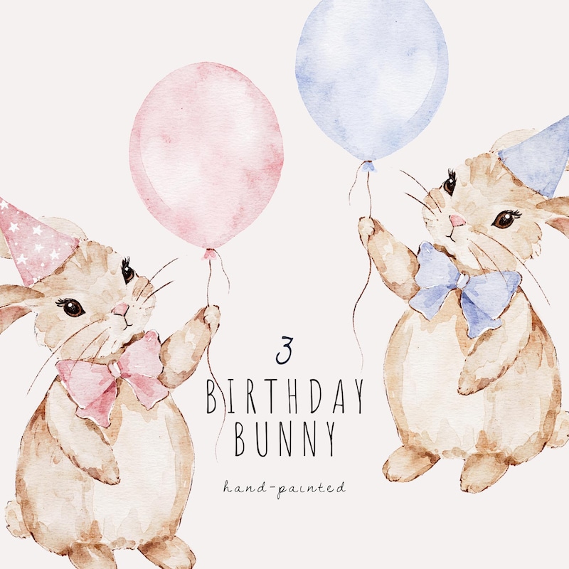 Bunny Number Clipart - Etsy UK