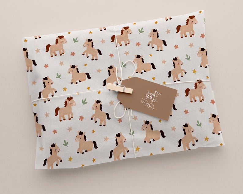 Cute Horse Seamless Pattern, Pony Kids Fabric Design, Farm Animal ...