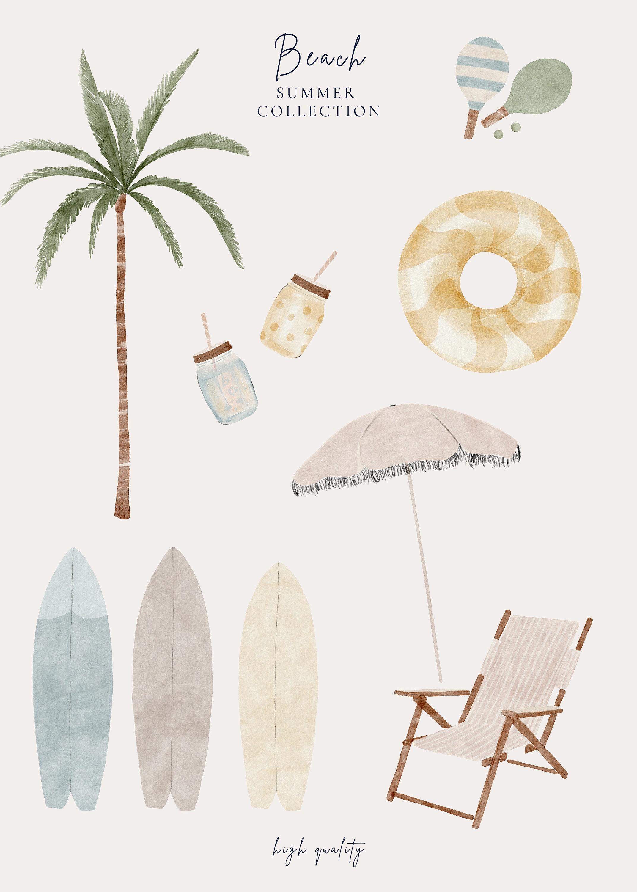 Watercolor Summer Vibes Png Clipart, Beach Girl Clip Art, Beach ...