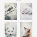 Watercolor Winter Woodland, Christmas Card Set, Elegant Holiday Card ...