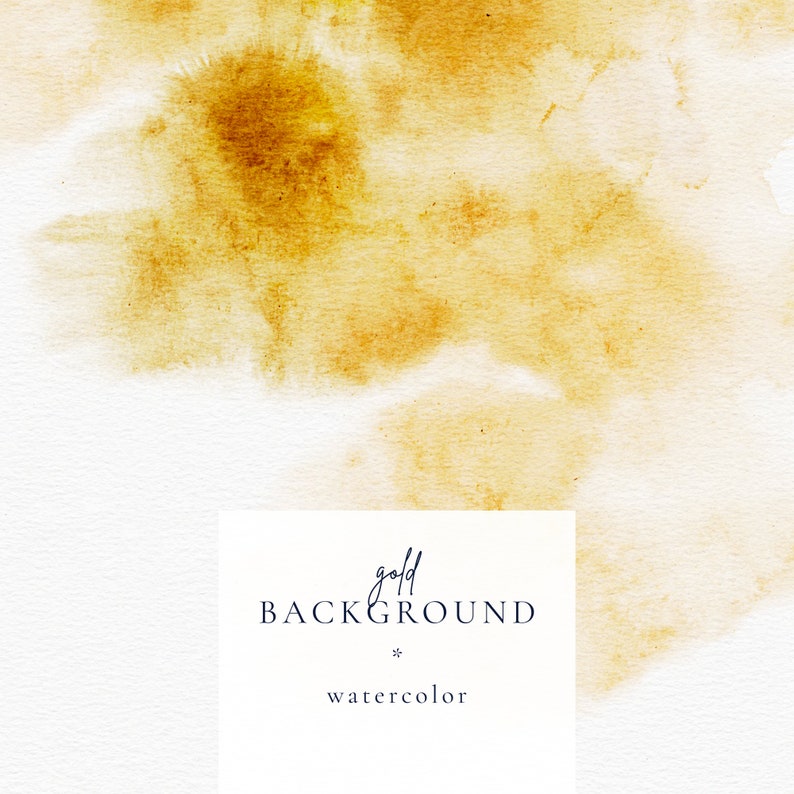 Watercolor Background Digital Clip Art, Gold Watercolor Splatter, Gold ...