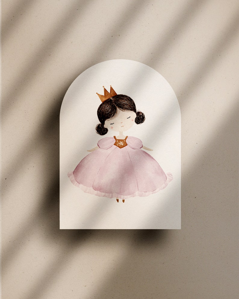 Baby Princess Watercolor Clipart, Cute Princess Pastel Png, Pink Baby ...