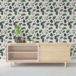 Fig Fruit Seamless Pattern, Whimsical Fruits Digital Wallpaper, Summer ...