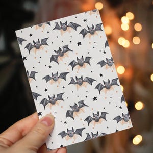 Cute Bat Halloween Pattern, Spooky Bat Digital Paper, Halloween ...