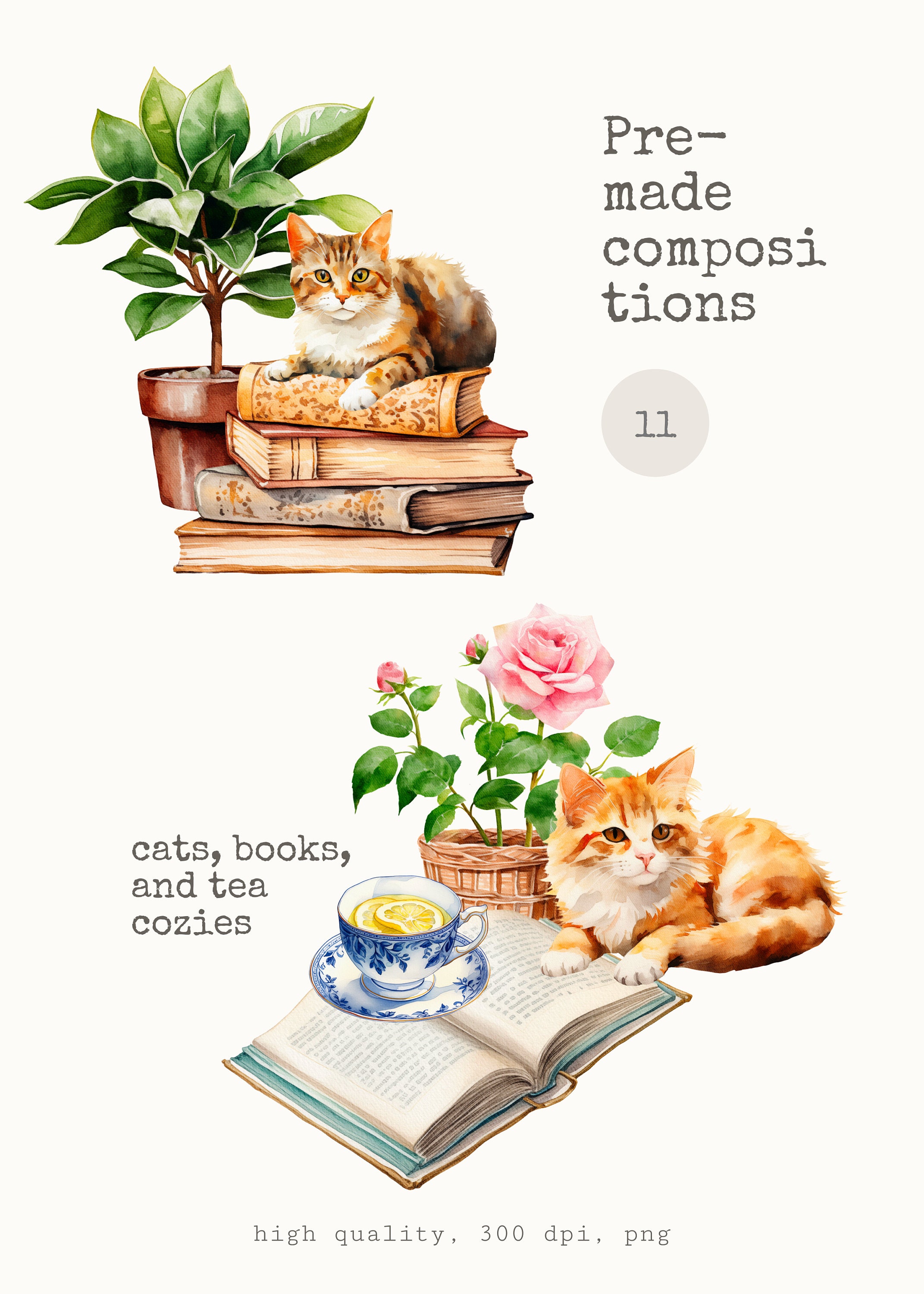 Watercolor Book Clipart Png, Reading Clipart, Open Book Clipart, Book ...