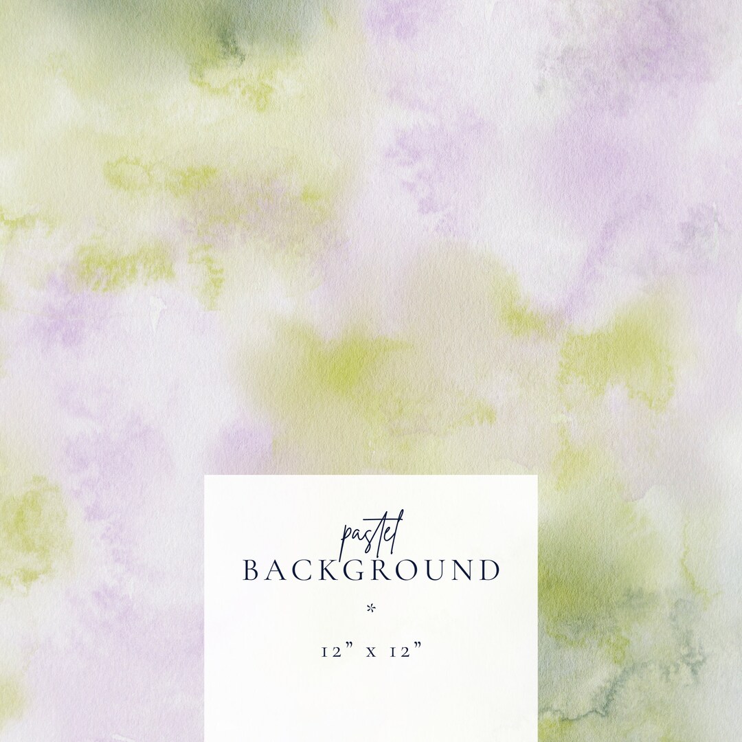 Pastel Watercolor Digital Background Clip Art, Purple Green Watercolor ...