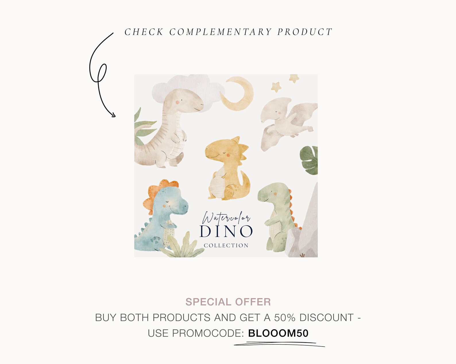 Watercolor Dinosaur Digital Paper, Whimsical Dinosaur Nursery Art, Baby ...