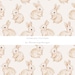 Watercolor Bunny Seamless Pattern, Hand-painted Rabbit Digital Paper ...