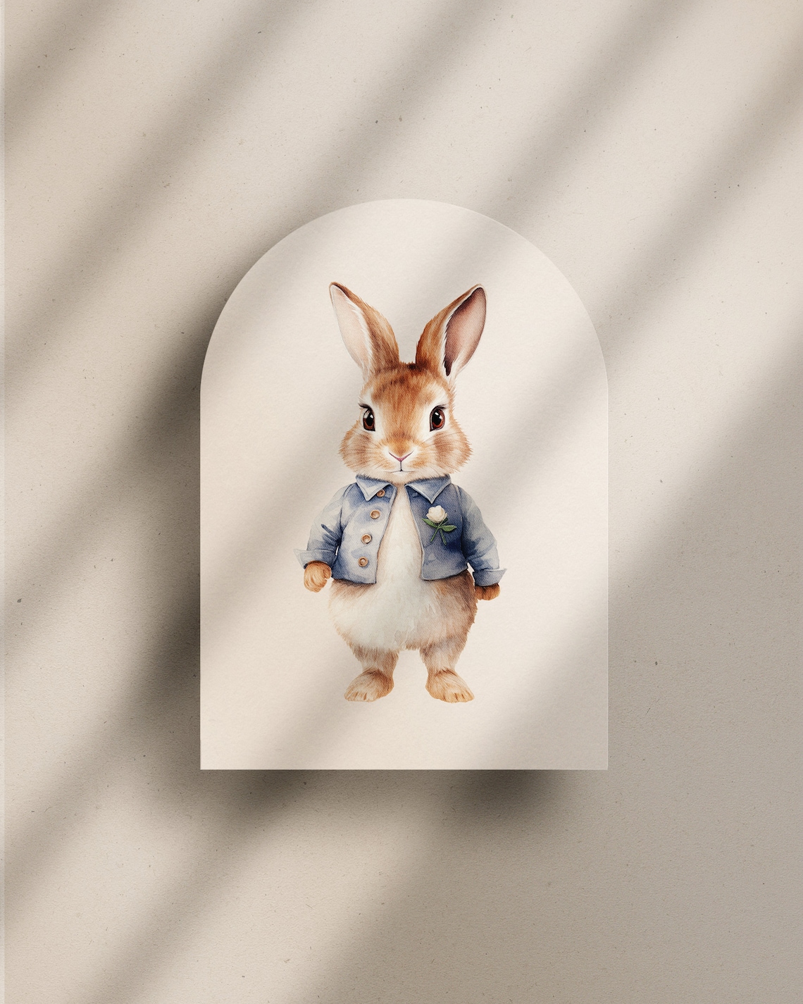 Watercolor Bunny Rabbit Clipart, Easter Bunny Png, Bunny Nursery, Cute ...