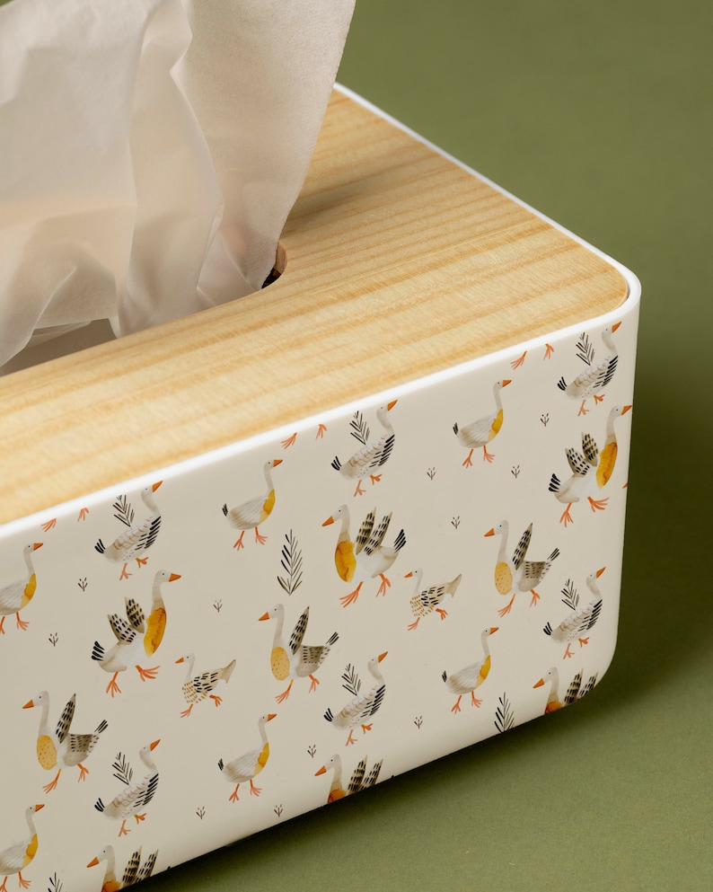 Funny Goose Digital Paper Background, Modern Watercolor Seamless ...