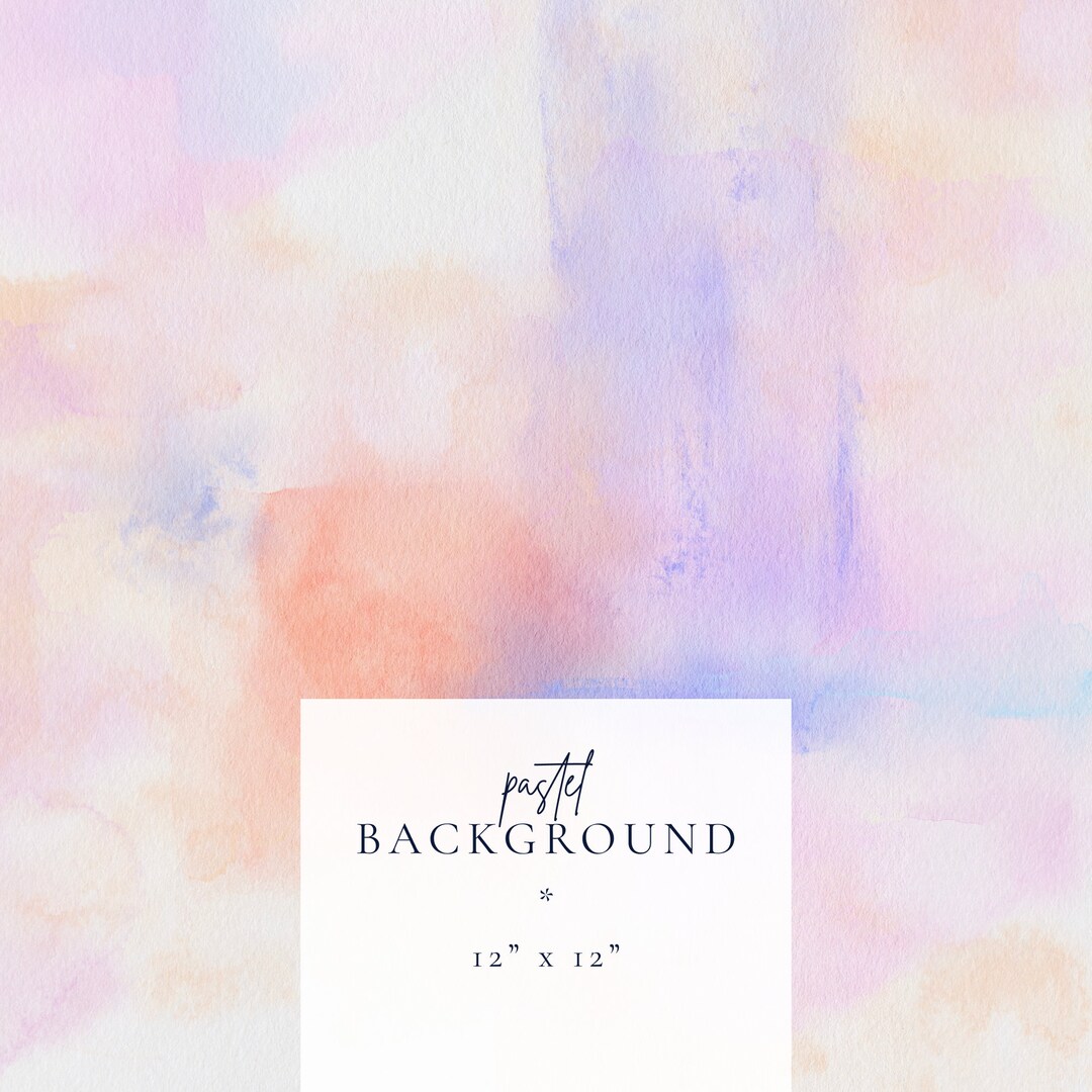 Pastel Watercolor Digital Background Clip Art, Purple Orange Watercolor ...
