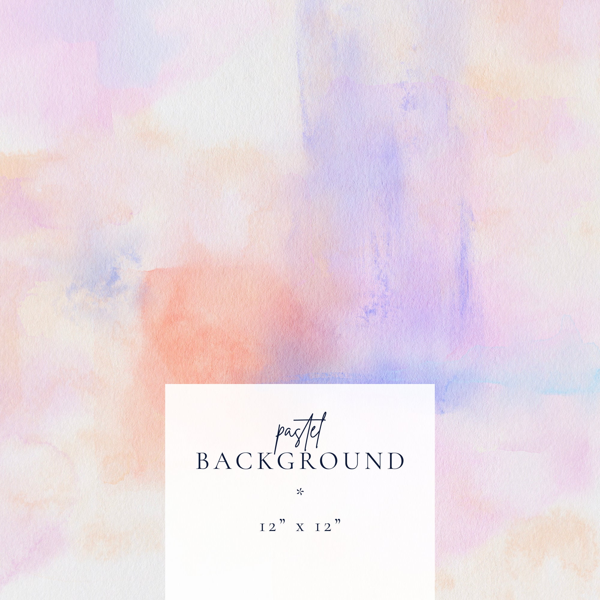 Pastel Watercolor Digital Background Clip Art, Purple Orange Watercolor ...