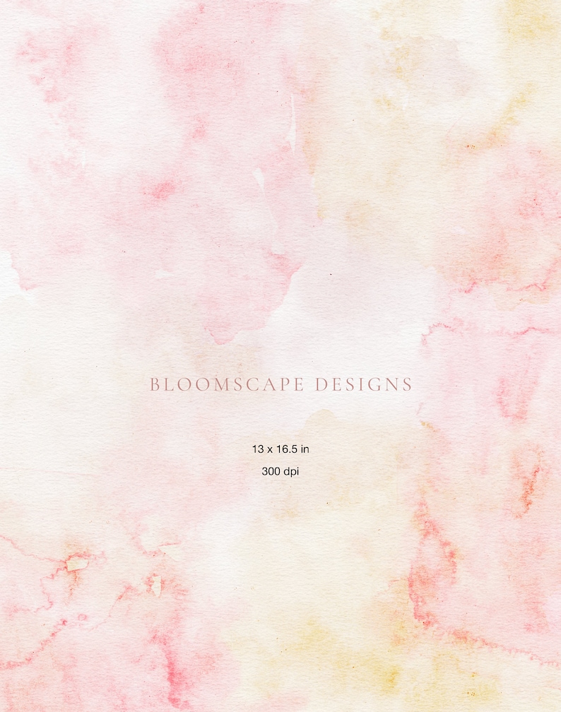 Pastel Pink Watercolor Digital Paper, Watercolor Texture, Logo ...