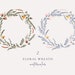 Watercolor Floral Doodle Wreath Png, Wildflower Wreath Clipart, Modern ...