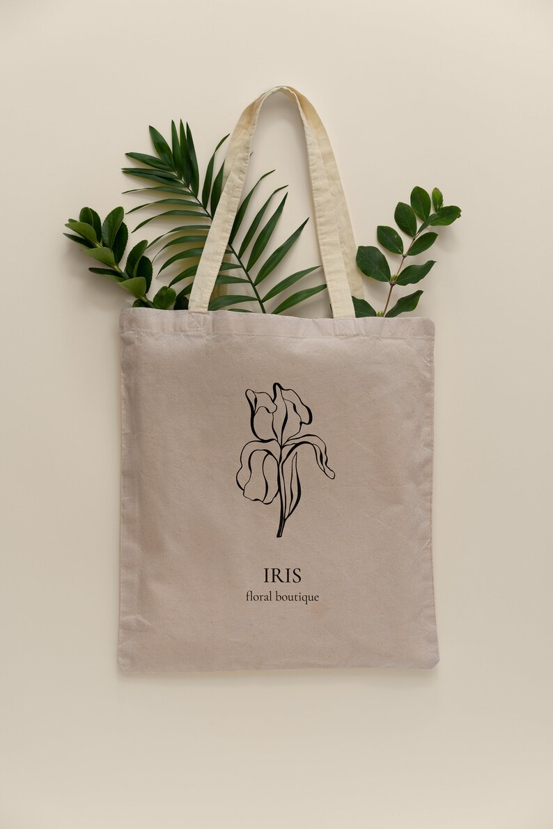 Iris Svg Floral Logo, Iris Line Art, Simple Flower, Instant Download ...