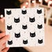 Cute Black Cat Halloween Pattern, Spooky Black Cat Digital Paper ...