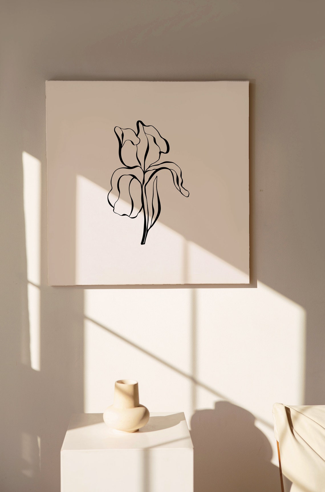 Iris Svg Floral Logo, Iris Line Art, Simple Flower, Instant Download ...