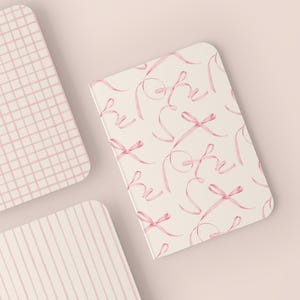 Pink Ribbon Bows Seamless Pattern Bundle, Watercolor Bow, Gingham ...
