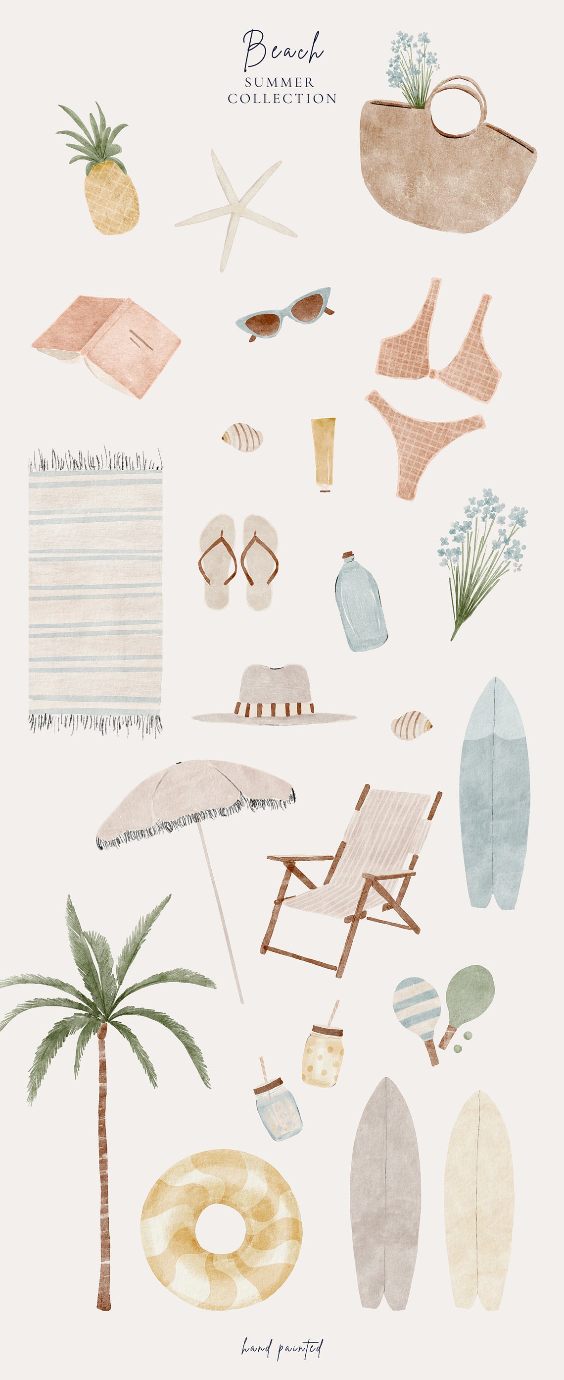 Watercolor Summer Vibes Png Clipart, Beach Girl Clip Art, Beach ...