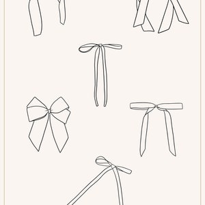 Line Bow Svg Clipart, Bow Png Collection, Baby Girl Clipart, Baby Boy ...