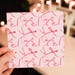 Red Bows Seamless Watercolor Pattern, Elegant Red Ribbon Design for ...