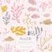 Sea Life Seamless Pattern, Pastel Coral Reef Pattern, Ocean Fish ...