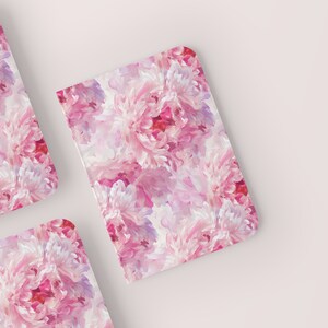 Pink Peony Digital Paper, Peony Oil Painted Digital Background, Modern ...