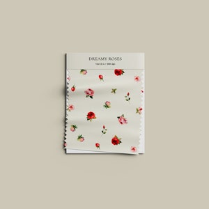 Red Roses Seamless Pattern, Watercolor Rose Background, Floral Pattern ...