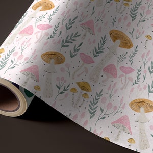 Pastel Mushroom Seamless Pattern, Hand-painted Watercolor Mushroom ...