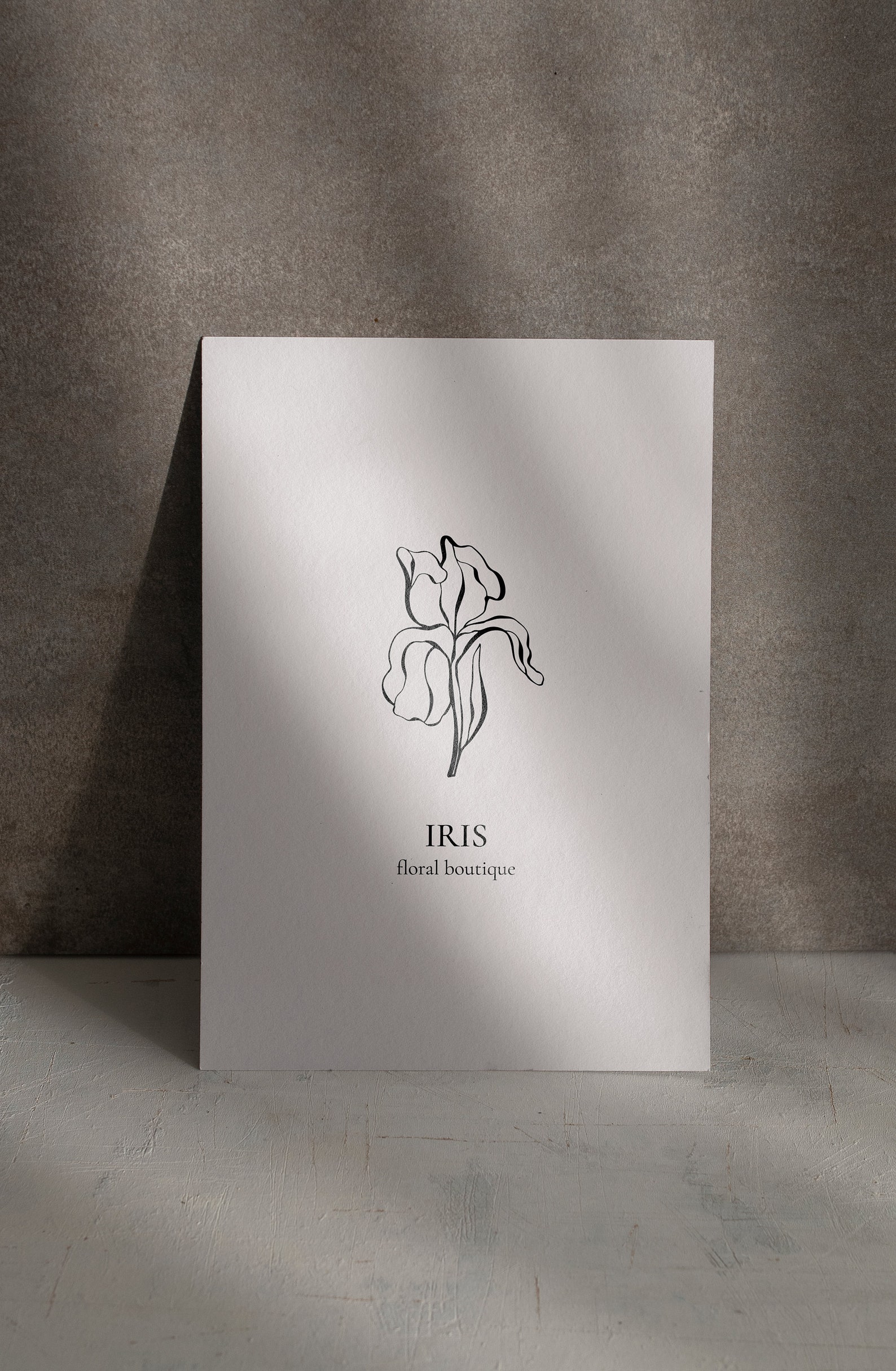 Iris Svg Floral Logo, Iris Line Art, Simple Flower, Instant Download ...