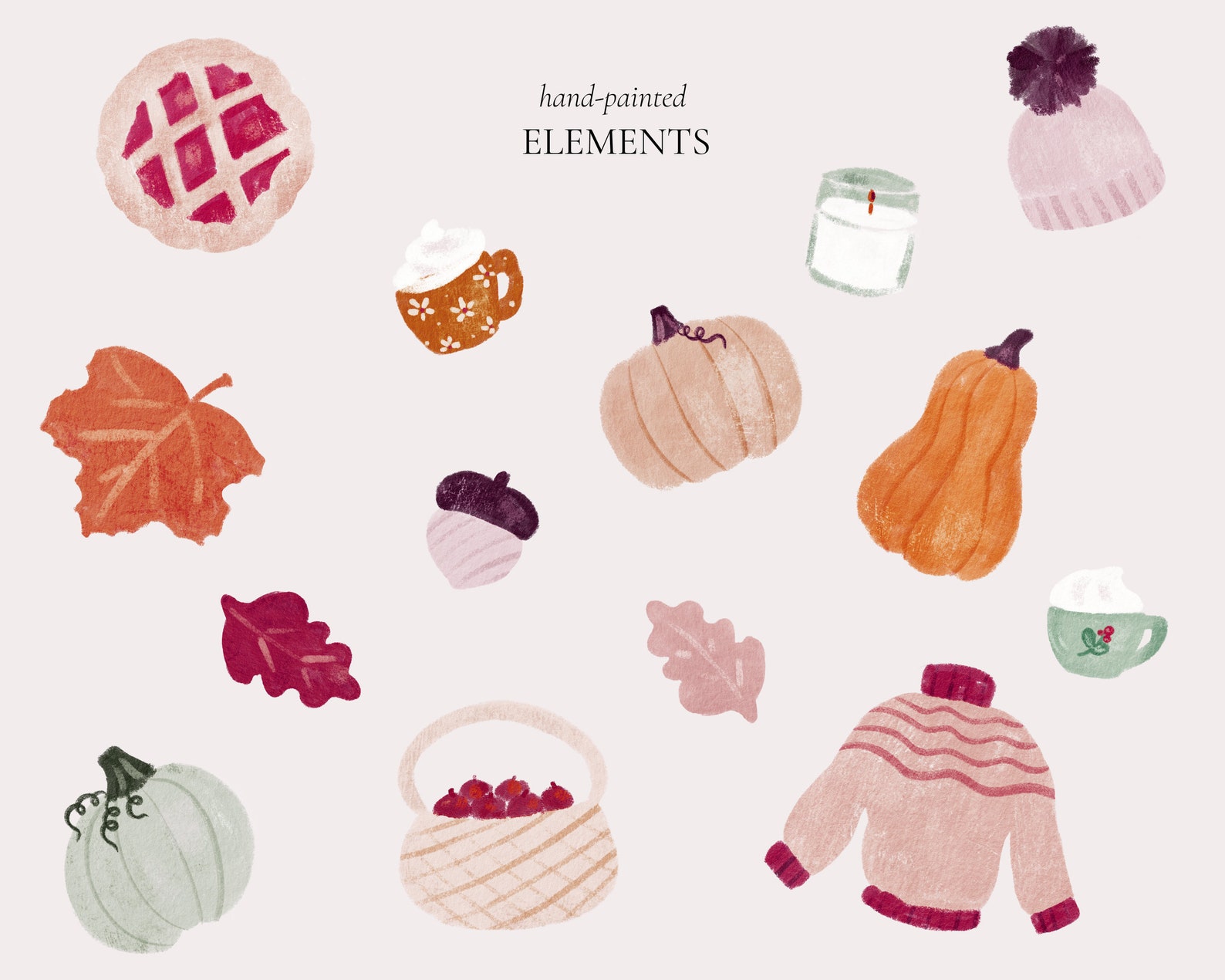 Thanksgiving Clipart, Autumn Clipart, Cute Fall Stickers Clipart ...