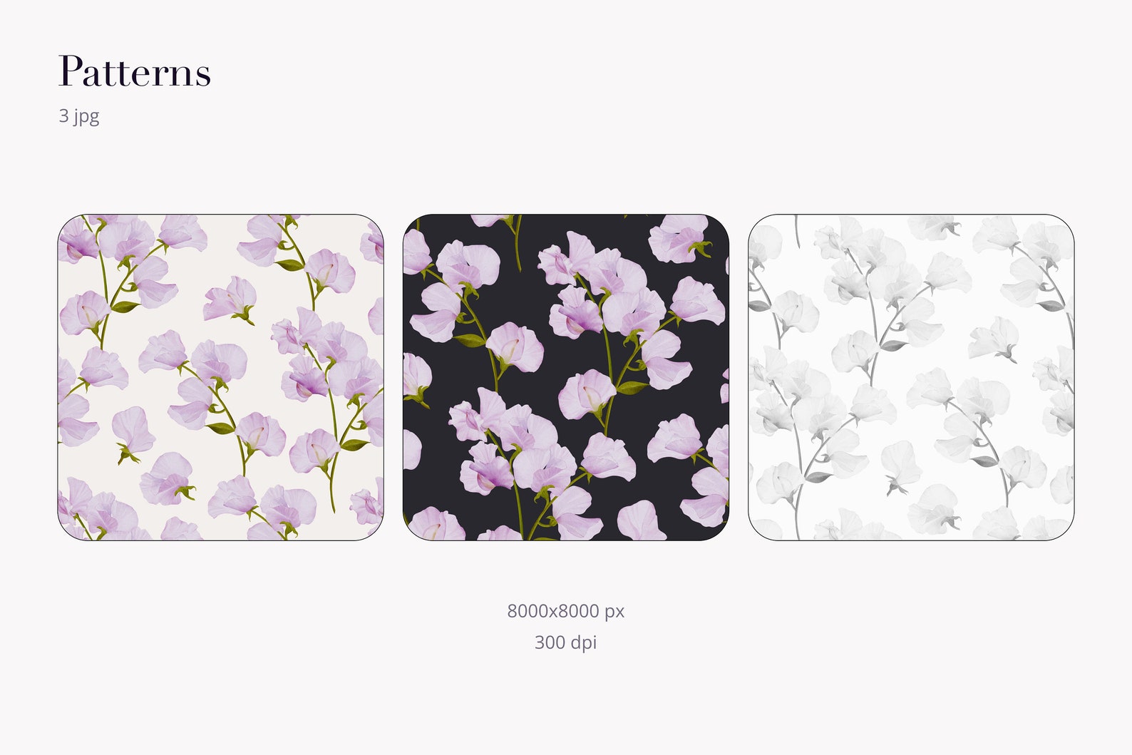 Sweet Pea Floral Collection - Watercolor Floral Clipart - Sweet Pea ...