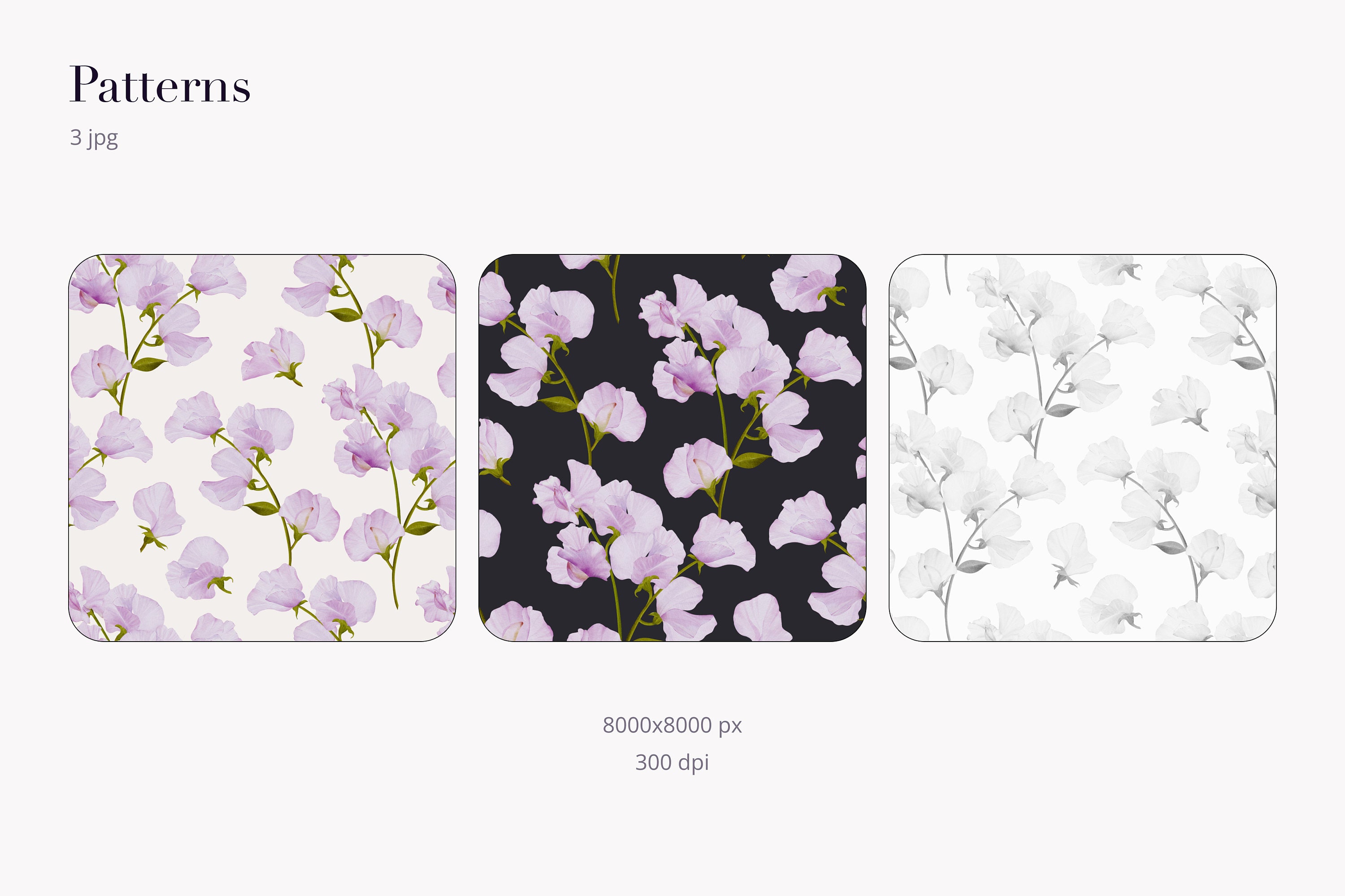 Sweet Pea Floral Collection - Watercolor Floral Clipart - Sweet Pea ...