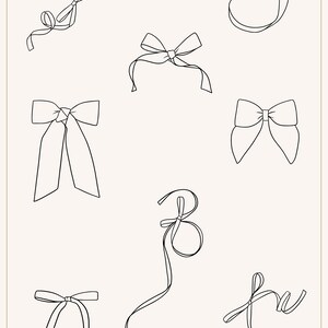 Line Bow Svg Clipart, Bow Png Collection, Baby Girl Clipart, Baby Boy ...