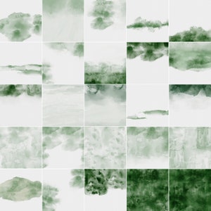 Green Watercolor Splash Background Clip Art, Watercolor Digital Paper ...