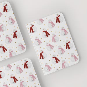 Snowman Seamless Pattern, Christmas Winter Holiday Digital Paper, Cute ...