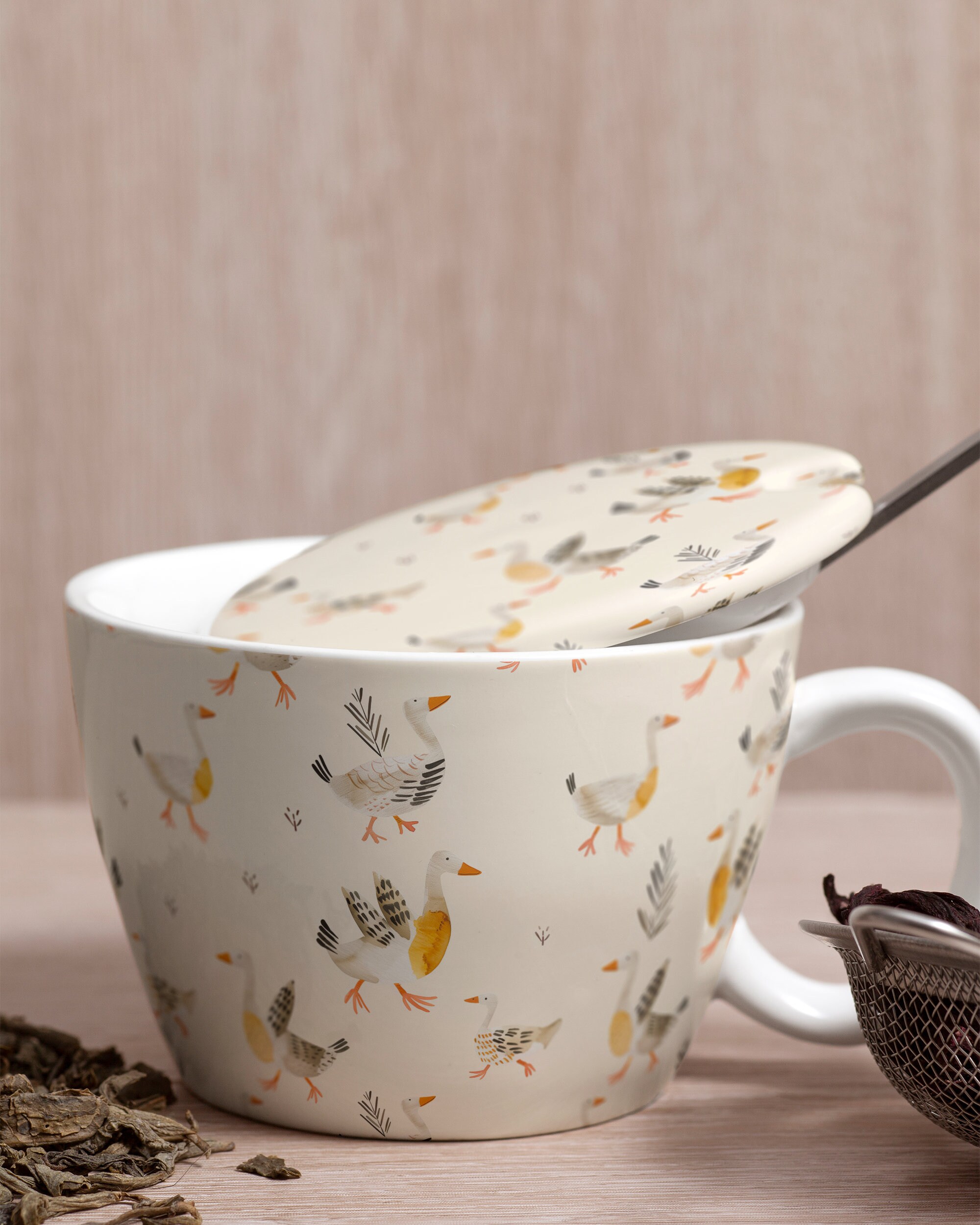 Funny Goose Digital Paper Background, Modern Watercolor Seamless ...