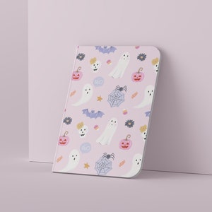 Pastel Halloween Seamless Pattern, Pink Halloween Png Decor, Cute Ghost ...