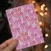Pink Bows Seamless Pattern, Watercolor Ribbon Digital Paper, Cute Pink ...
