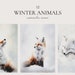 Watercolor Winter Woodland, Christmas Card Set, Elegant Holiday Card ...
