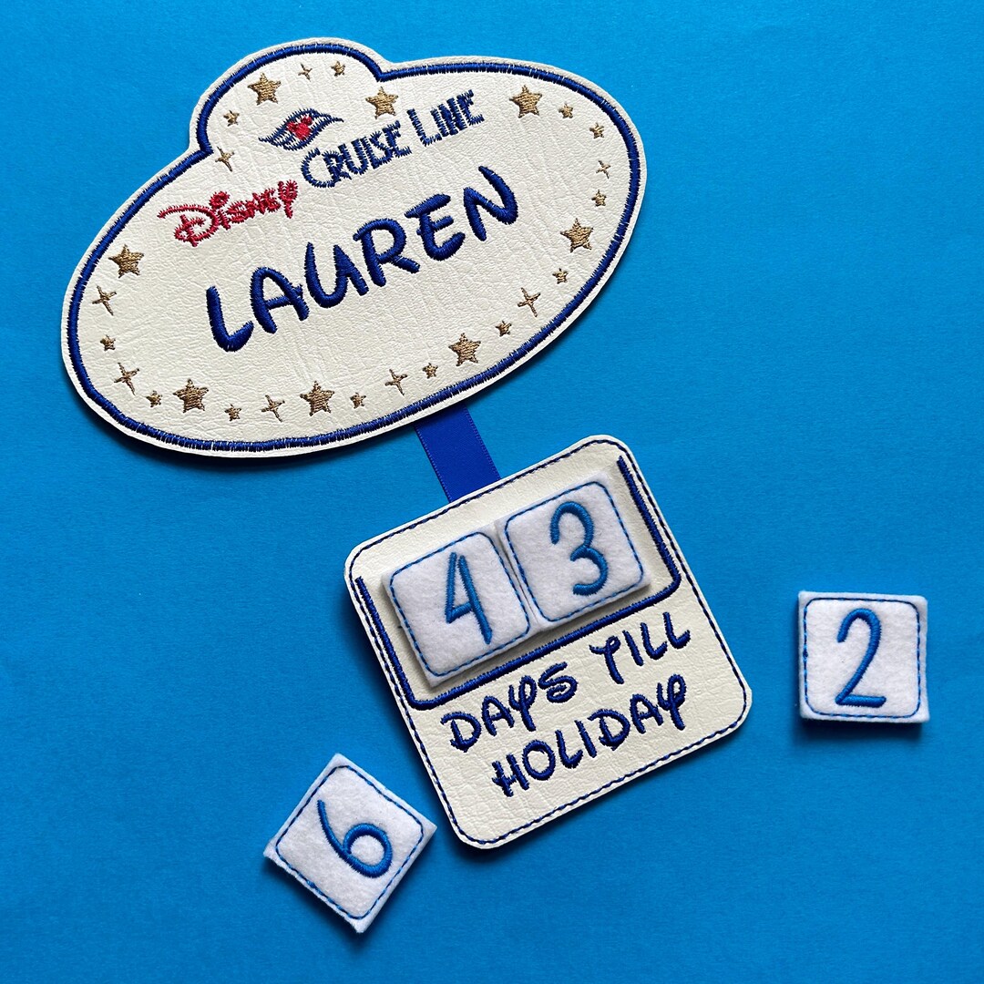Cast Member Badge Inspired Countdown (personalisable) - Birthday ...