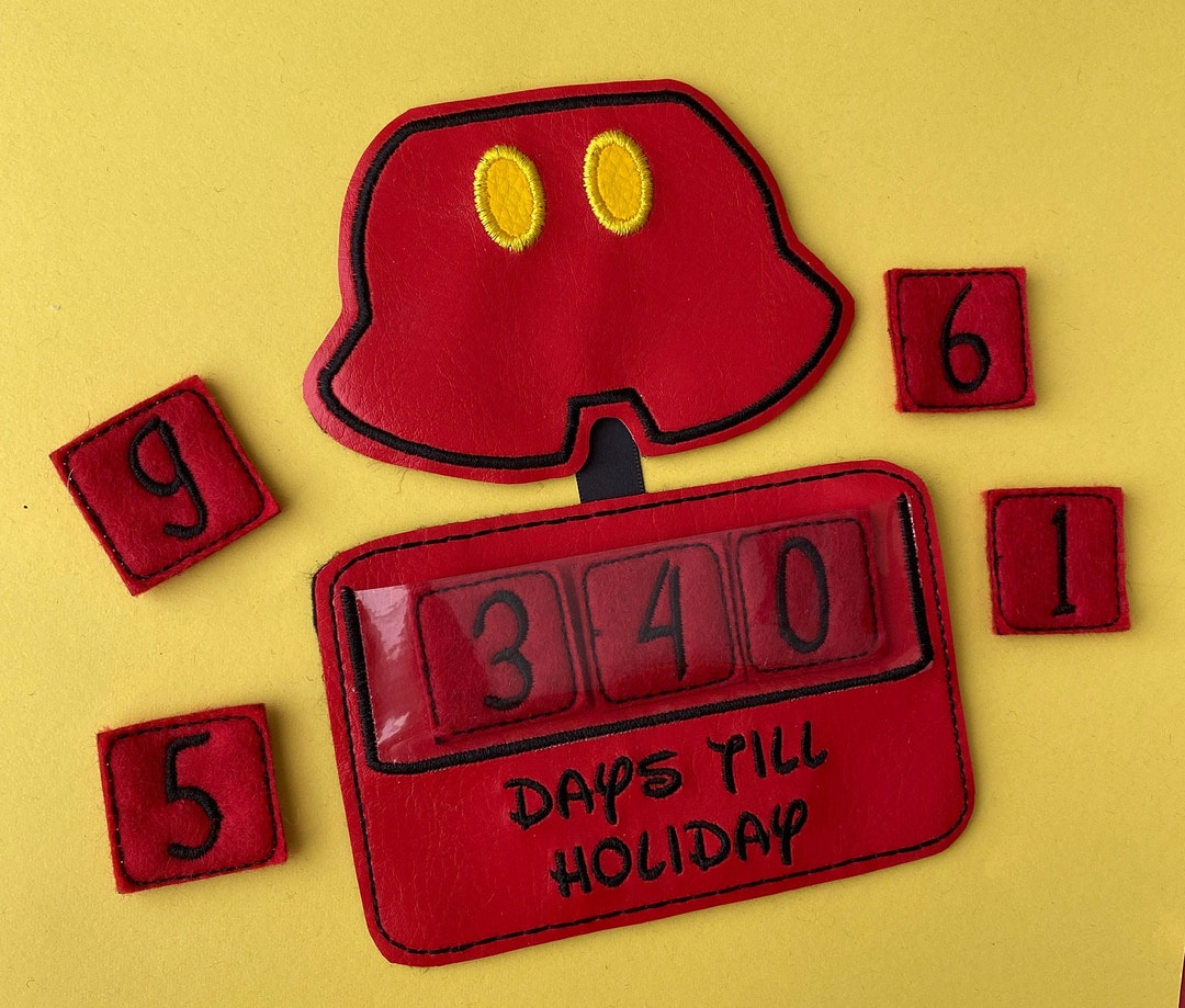 Mickey Mouse Shorts Inspired Countdown - Birthday, Wedding, Anniversary ...