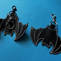 3D Printed Bat Halloween Keychain With Key Ring - Etsy