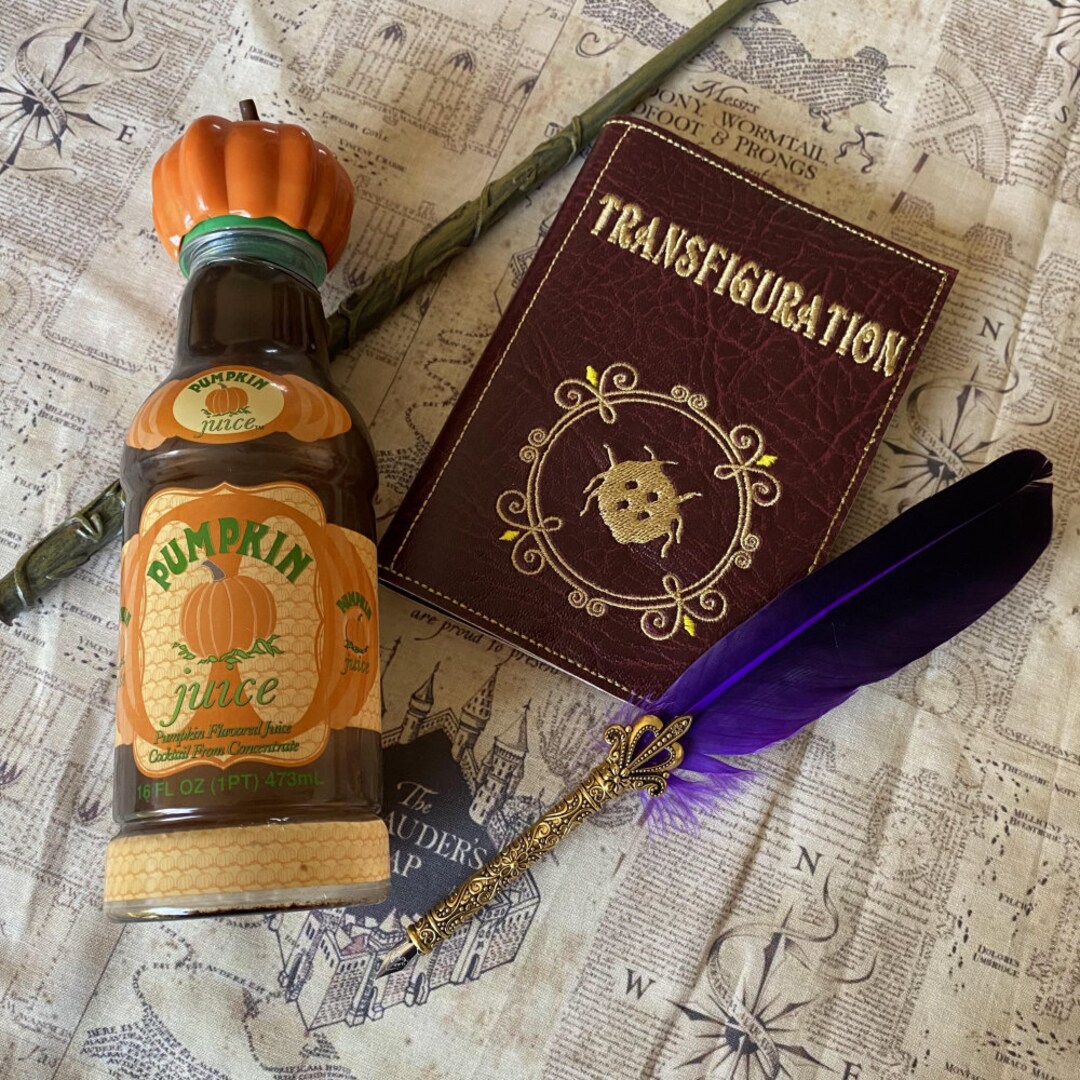 Transfiguration- Embroidered Wizarding School Notebook With Leather ...