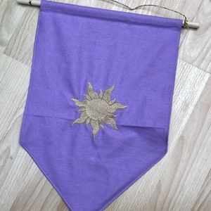 Corona Sun, Rapunzel and Tangled Inspired, Embroidered Pin Badge ...