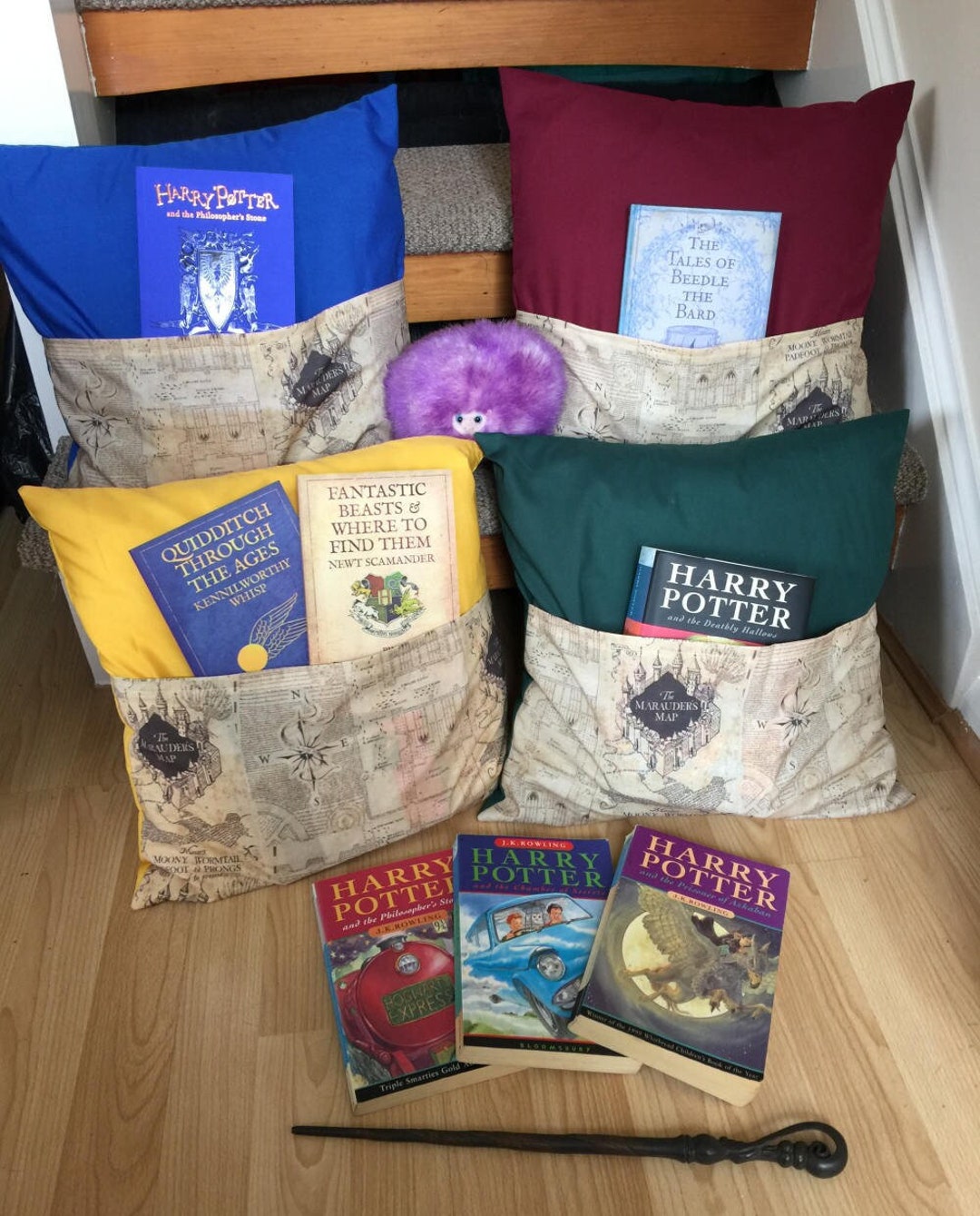 Wizarding Map Reading Cushion (includes Cover and Cushion), for Various ...