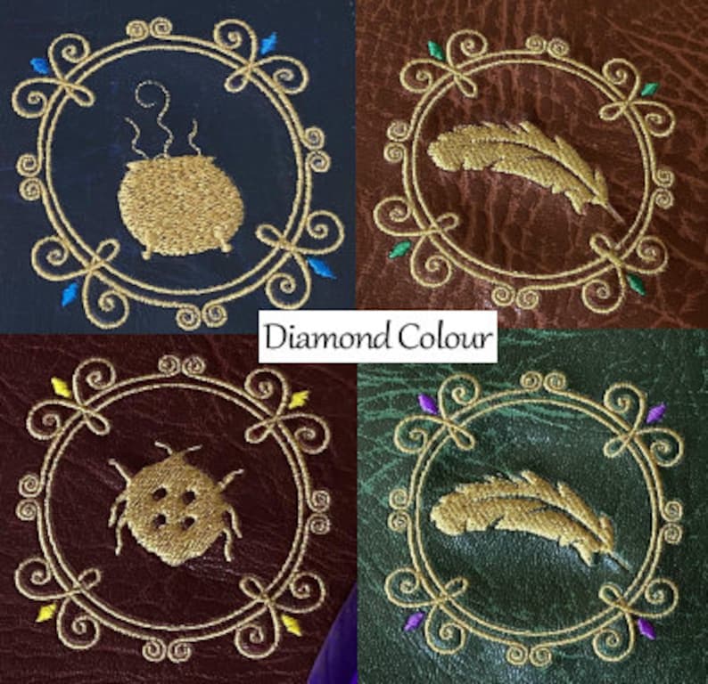 Potions - Embroidered Wizarding School Notebook With Leather Cover - Etsy